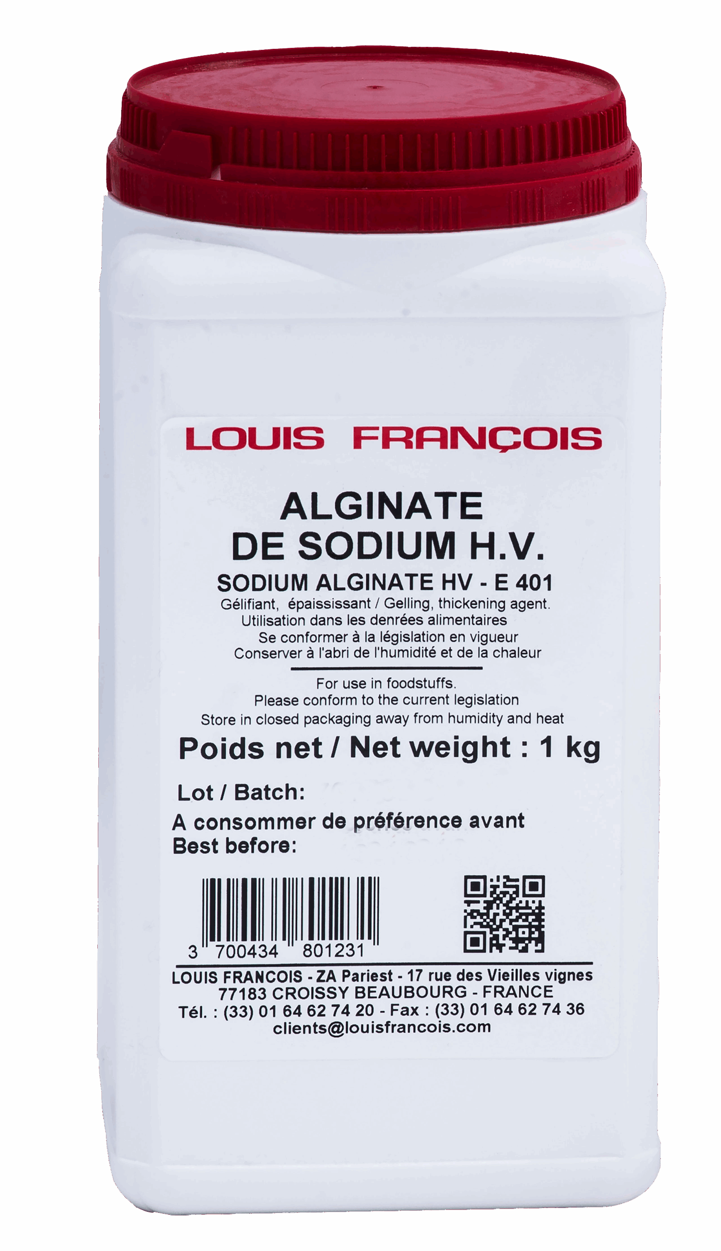 Alginate de sodium HV - Louis François